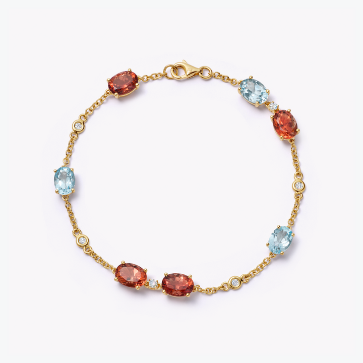 Fable Sunstone and Blue Topaz Bracelet Kiki McDonough